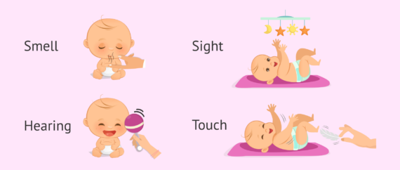 Early stimulation of the baby's senses