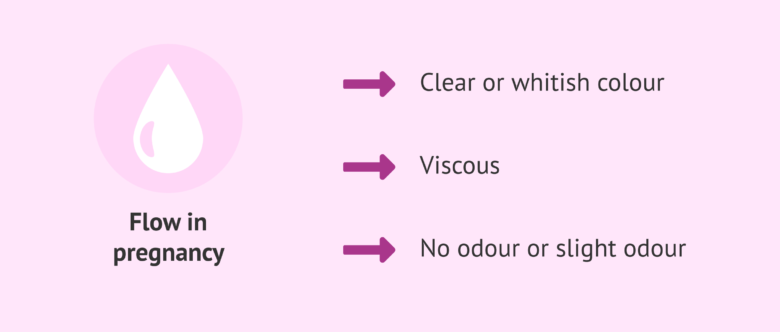 Characteristics of normal vaginal discharge in pregnancy