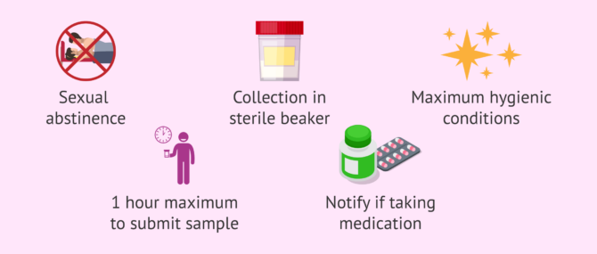Recommendations for collecting a semen sample